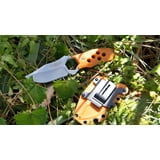 Camillus Comb 7.25" Fixed Drop-Point 3.5" Blade Knife with Sharpeners ...