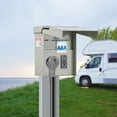 CAFORKP Pre-Wired IP54 Outdoor Temporary Power Box with 20A&50A GFCI ...