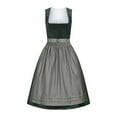 Women's Bavarian Dirndl with Strap and Corset â Traditional Oktoberfest ...