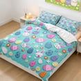 Cheapark 3 Pcs Easter Festal Bedding Set Cartoons Rabbits And Egg ...