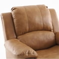 Comfort Pointe Clifton Rocking Reclining Chair, Saddle Brown Faux ...