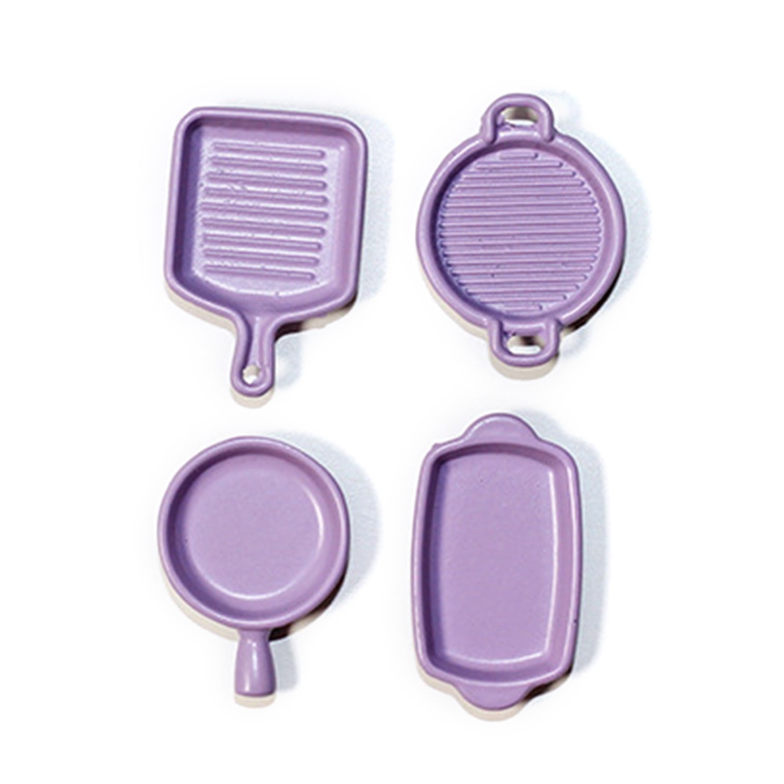 Realistic Mini Steak Dish Plate Kitchen Ware Toy Set of 4PCS for Kids ...