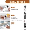 80Pcs 8 Style Self-Adhesive Coated Paper Pen Stickers Waterproof Pen ...