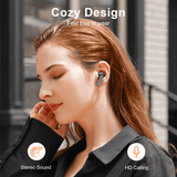 Wireless Earbuds, 2025 Bluetooth Headphones, 65hrs Stereo Deep Bass Ear ...