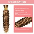 Highlight Ombre Human Braiding Hair for Boho Braids 12A 110g 16 Inch ...