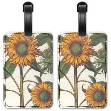 Van Gogh: Sunflowers - Luggage ID Tags / Suitcase Identification Cards ...