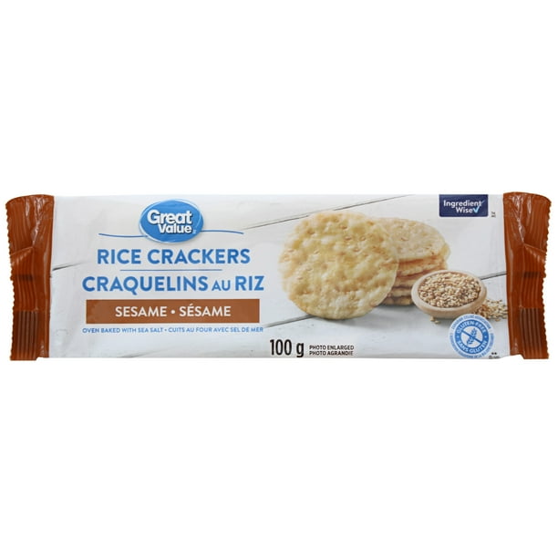 Great Value Sesame Rice Crackers, 100 g - Walmart.ca