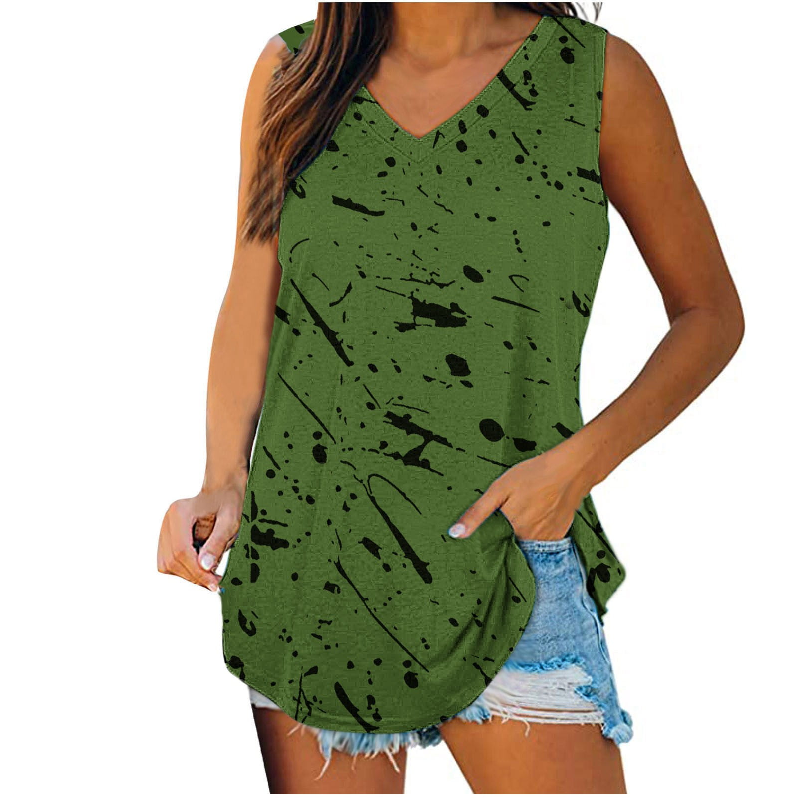 Click here for Japceit Camisoles For Women Womens Print Tank Tops... prices