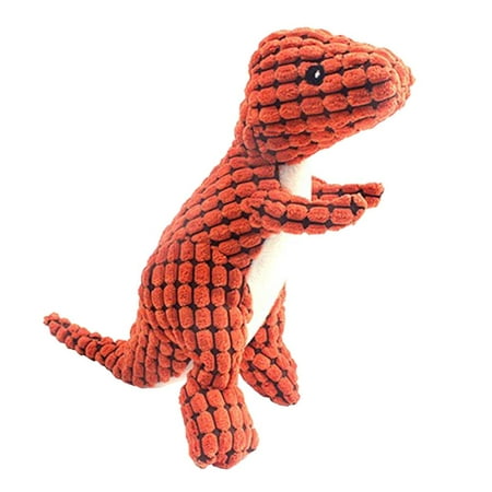 Soft dinosaur dog toy with squeaker for dogs and orange | Walmart Canada