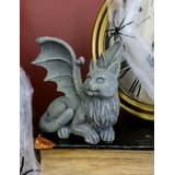 Ebros Gothic Winged Cat Gargoyle Shelf Sitter 4" Wide PC Monitor Topper ...