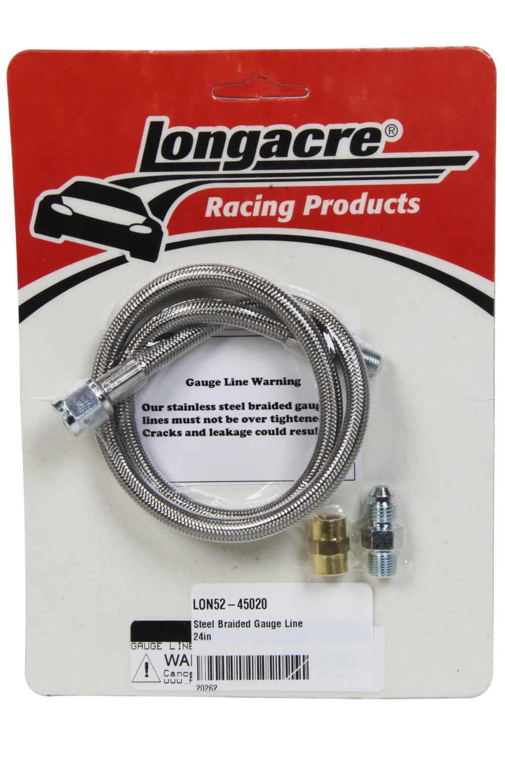 Steel Braided Gauge Line 24in - Walmart.com