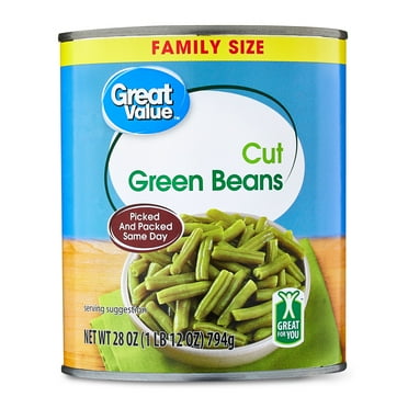 Great Value Organic Cut Green Beans, 14.1 oz Can - Walmart.com