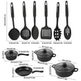 EDHITNR 13-Piece Cookware Set, Non-Stick Pots and Pans Set with ...