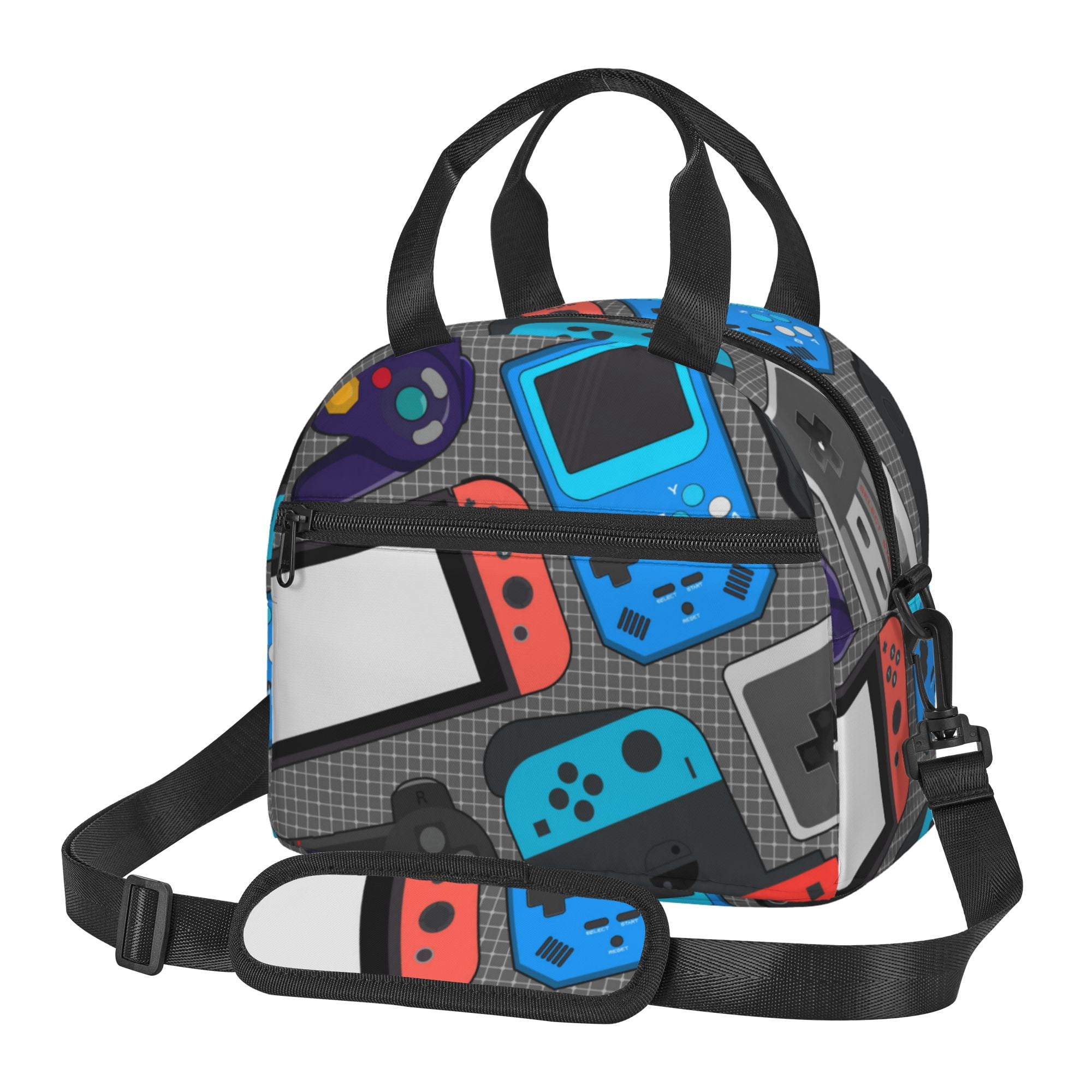 DouZhe Lunch Bags for Women and Men, Game Console Gamepads Prints ...