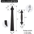 Decorative Magnetic Garage Door Hinges Hardware, 6 Pieces Accents ...