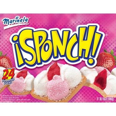 Marinela Sponch Marshmallow Cookies, Crisp Mexican Sponge with Coconut ...