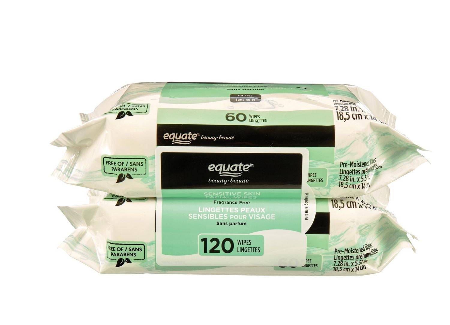 Equate Beauty Sensitive Skin Facial Wipes 120CT - Walmart.ca
