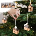 Christmas Decoration Resin Pendant,4Pcs Mini Resin Ornaments Set,DIY ...