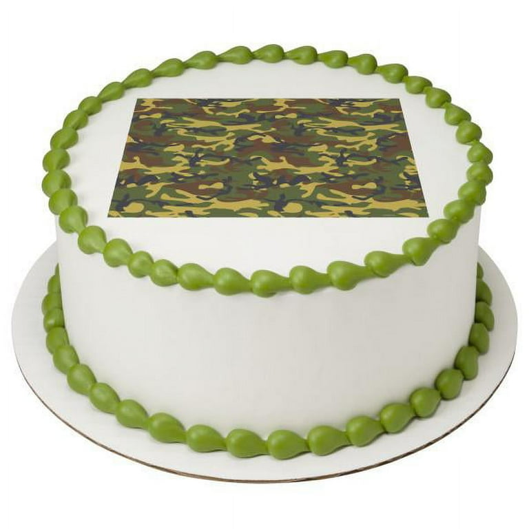 Camouflage Edible Cake Decorations | Shelly Lighting