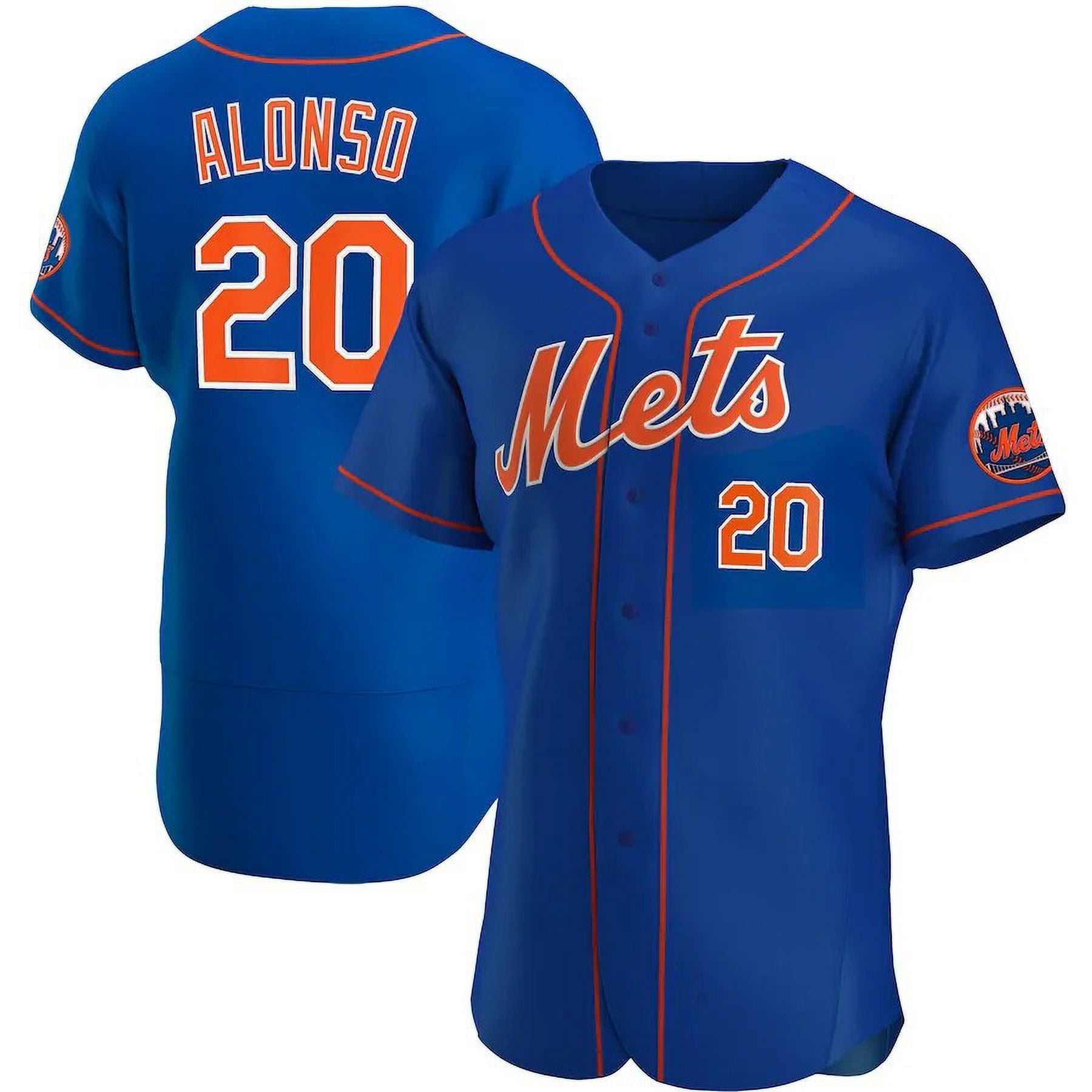 Nueva Camiseta De Béisbol Cardigan New York Mets Baseball #20 Alonso ...