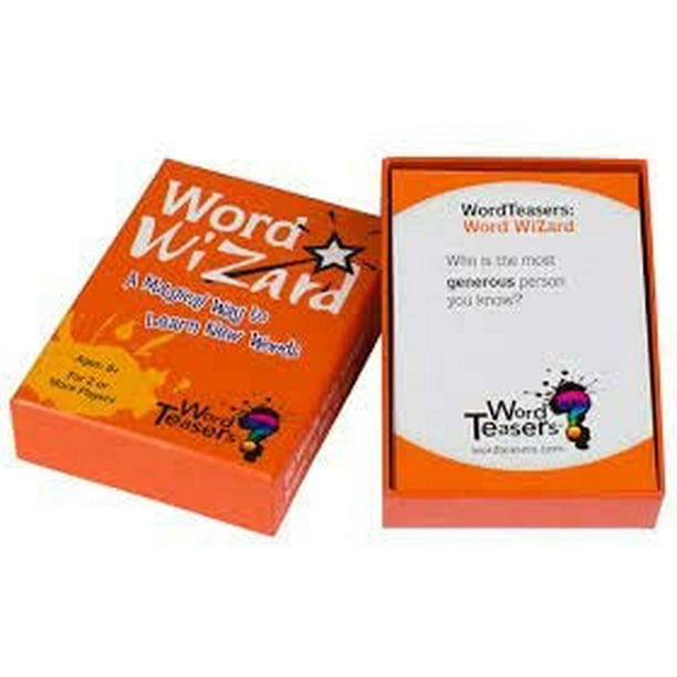 Word Teasers Word Wizard Card Game for Families, Family Game Night ...