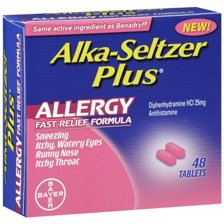 Alka-Seltzer Plus Fast Allergy Relief Formula, 48ct - Walmart.com