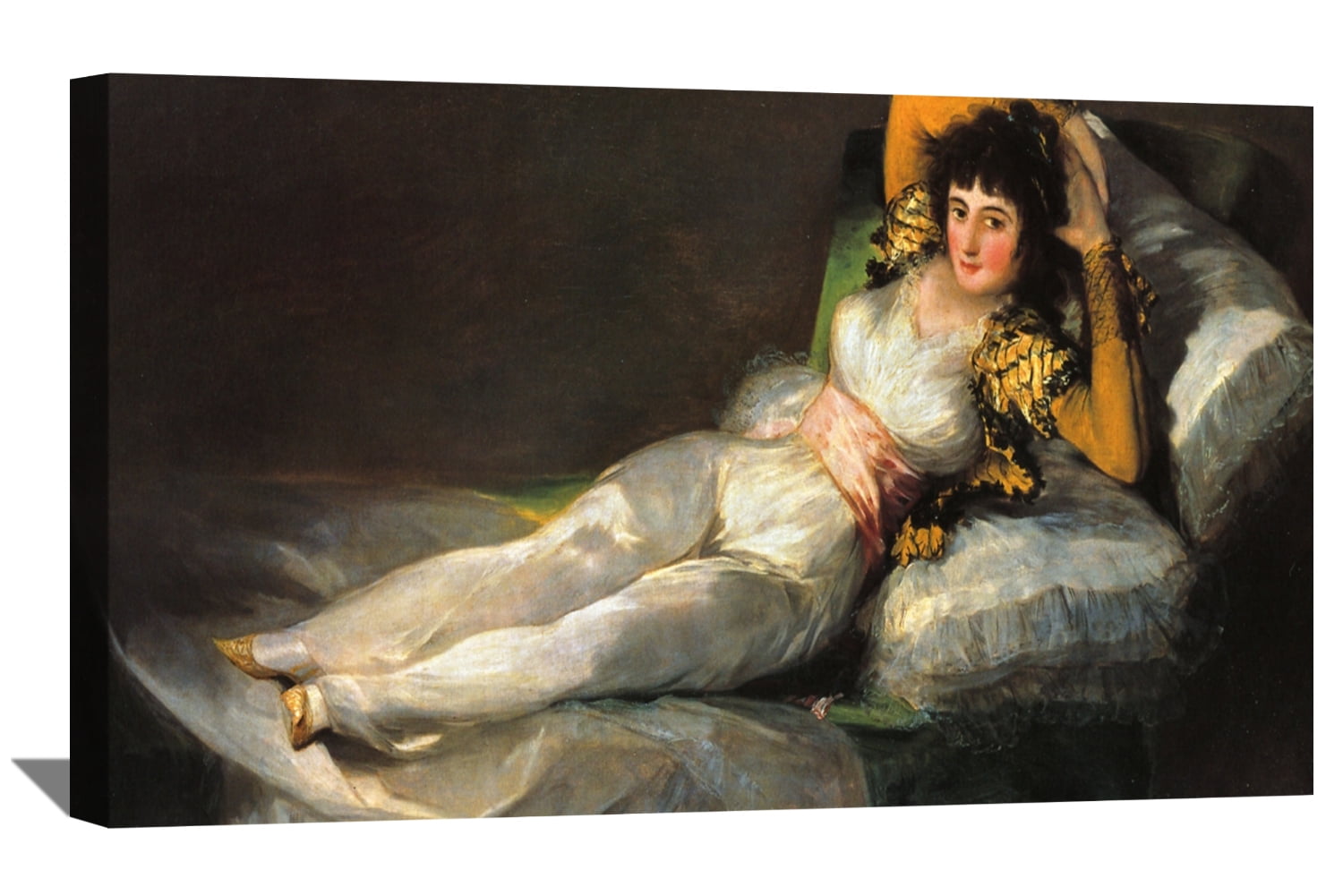 Francisco Goya Painting Art Print La Maja Desnuda Canvas Art Print Frame Wall Art - Walmart.com