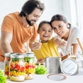 AOOOWER Pack of 60 Mason Jar Lids with Writeable Surfaces for Dates ...
