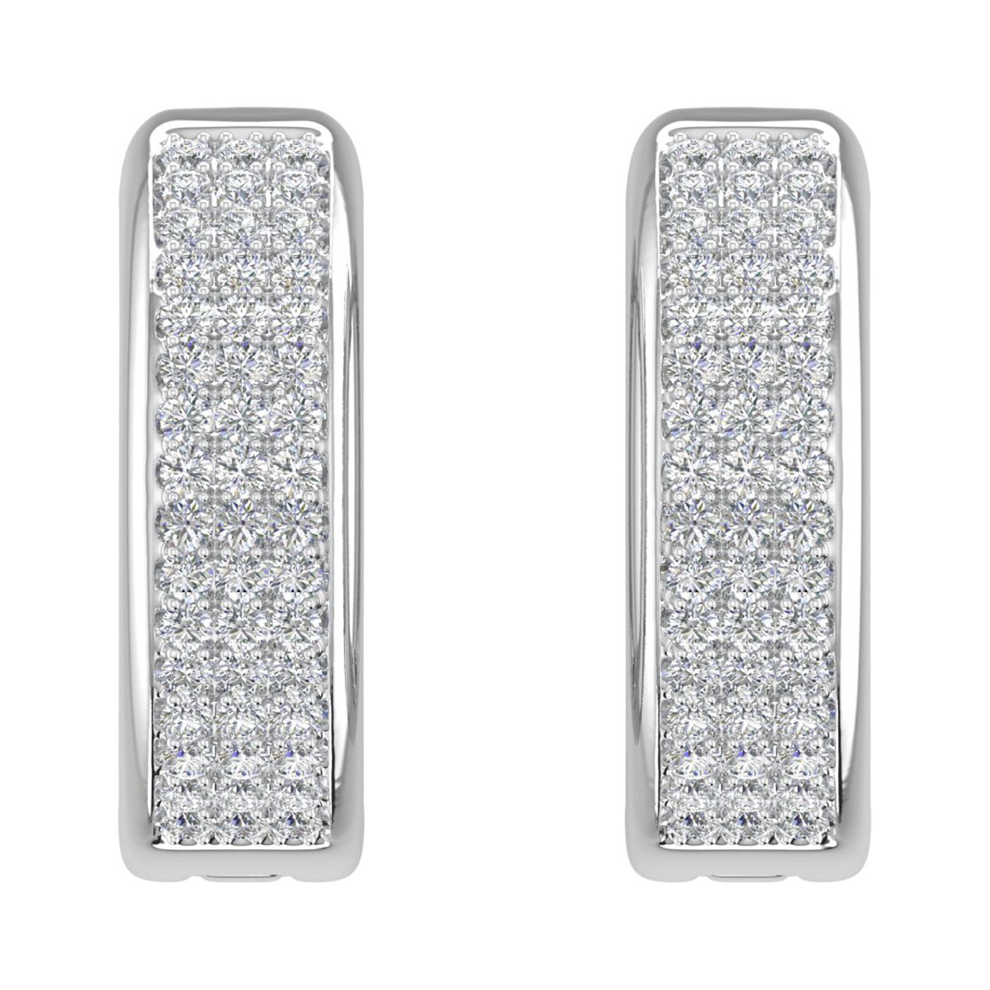 Mens Diamond Hoop Earrings