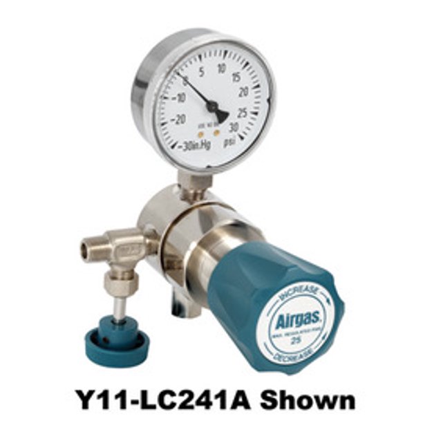Airgas Single Stage Brass 0-25 psi Low Pressure Analytical Cylinder ...