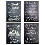 20-Pack Motivational Posters, Chalkboard Design, Inspirational Quotes ...