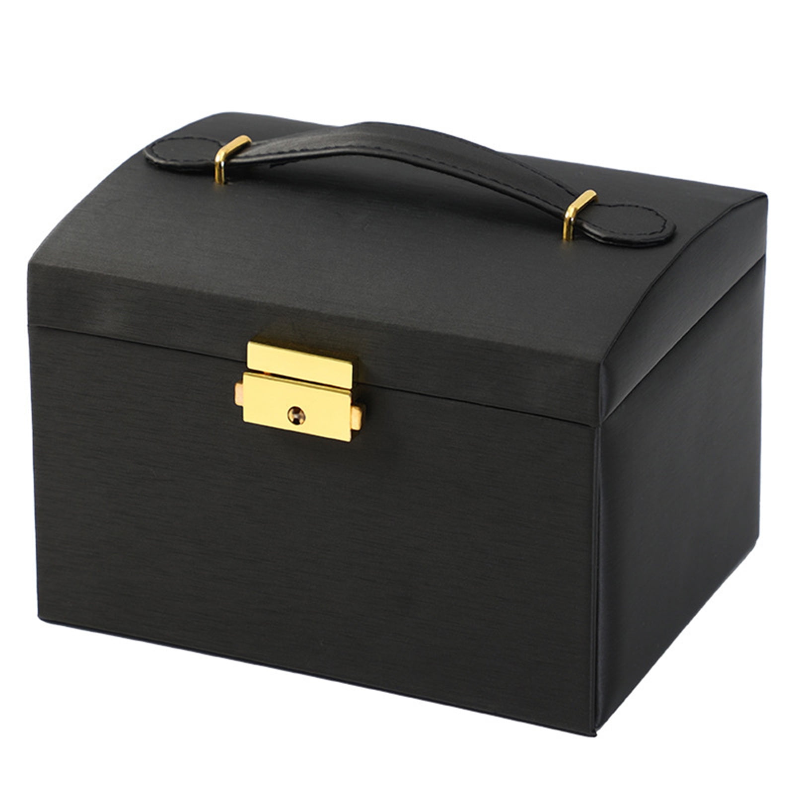 Hesroicy Jewelry Box with Lock, Vanity Mirror, and Removable Drawer for ...