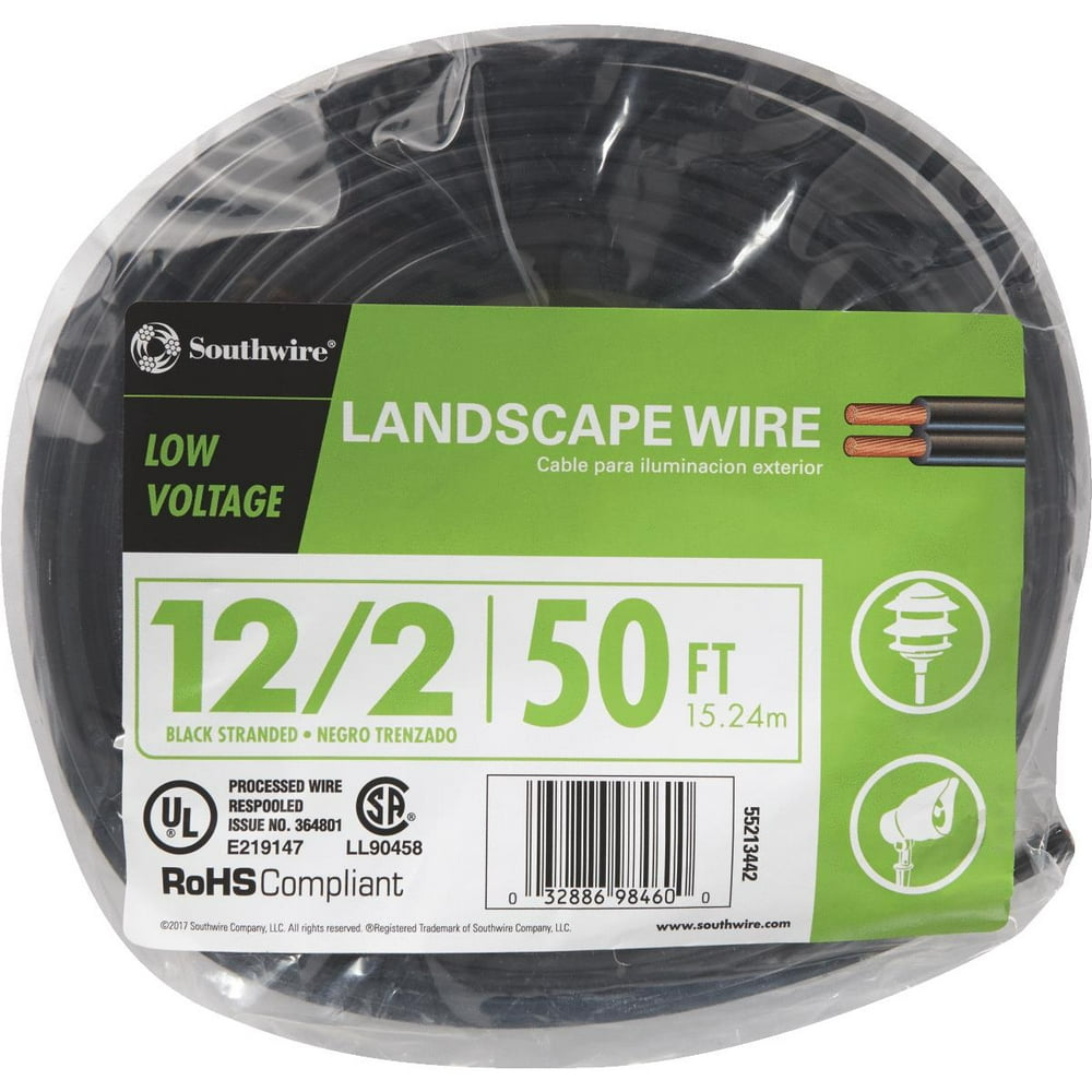 Southwire 50 Ft. 12-2 Stranded Low Voltage Cable 55213442 - Walmart.com ...