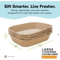 6 Count Jumbo Disposable Cat Litter Boxes, Durable & Portable, Odor ...