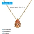 Birthstone Necklace for Women, Teardrop Cubic Zirconia Pendant Necklace ...
