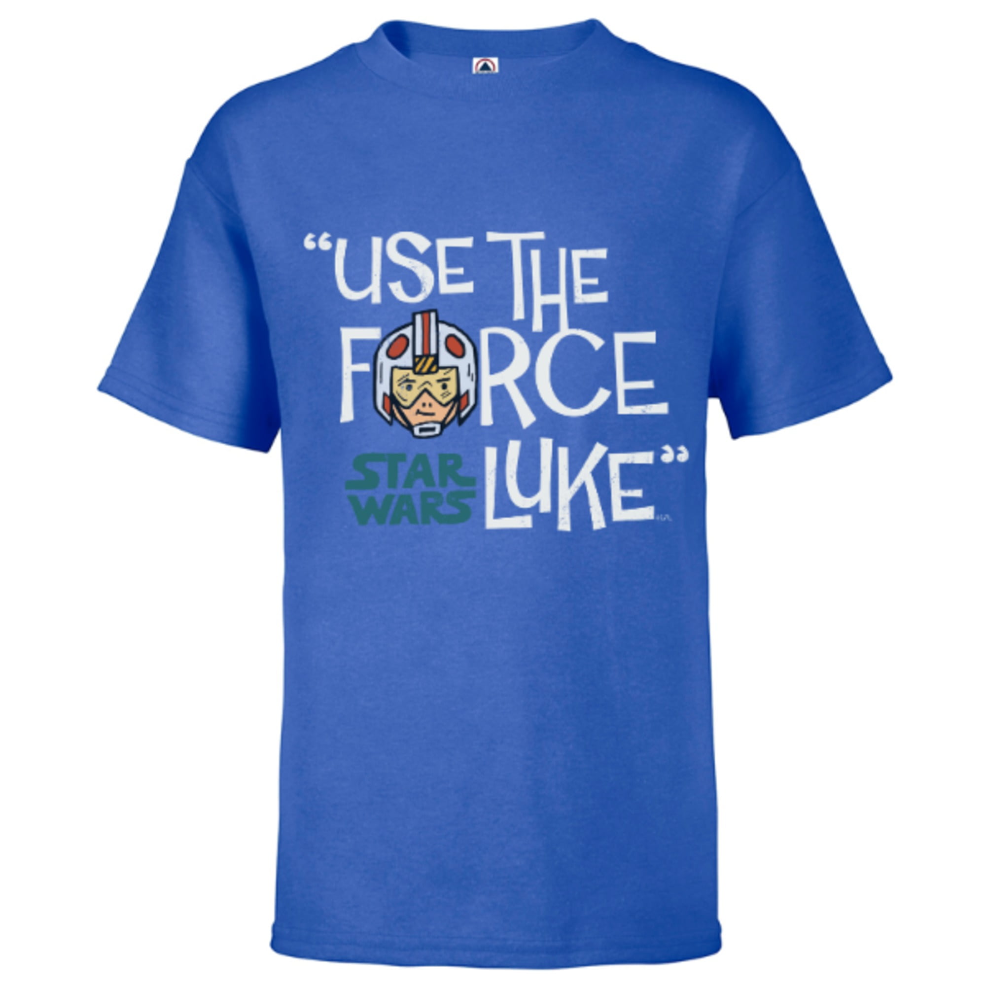 Star Wars Luke Skywalker Use The Force - Short Sleeve T-Shirt for Kids ...