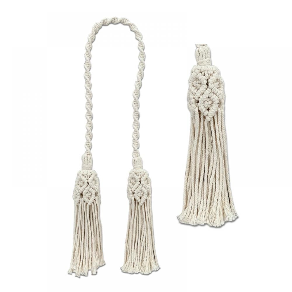 Dragonus Hand-Woven Curtain Tiebacks, Curtain Tie-Backs Tassel, for ...
