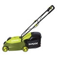 Sun Joe 28V Cordless 14" Push Lawn Mower, 4.0-Ah, 3-Position, Discharge ...