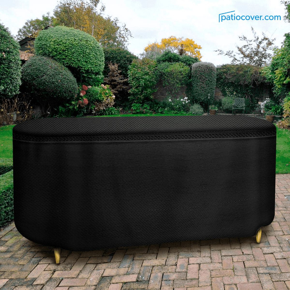 Patio Medium Waterproof Oval Table Cover - Outdoor Patio Table Washable ...
