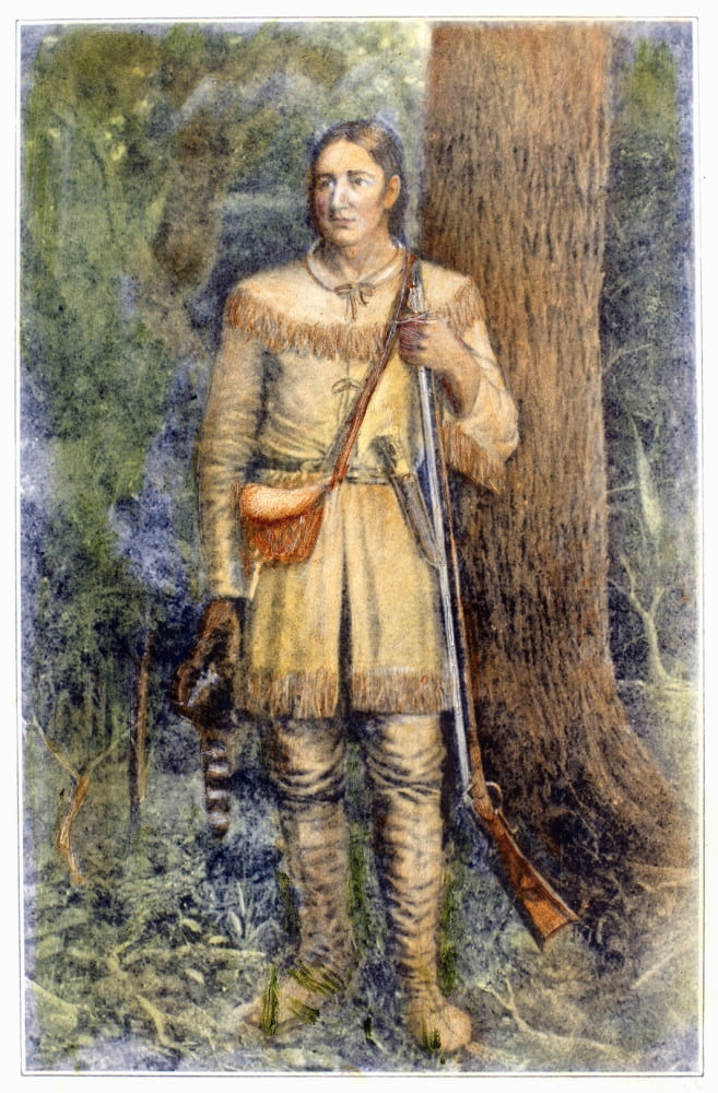 Davy Crockett (1786-1836). /Namerican Frontiersman. Illustration, 19Th ...