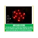 Bounce Pro 8' Trampoline with Flash Light Zone & Safety Enclosure ...