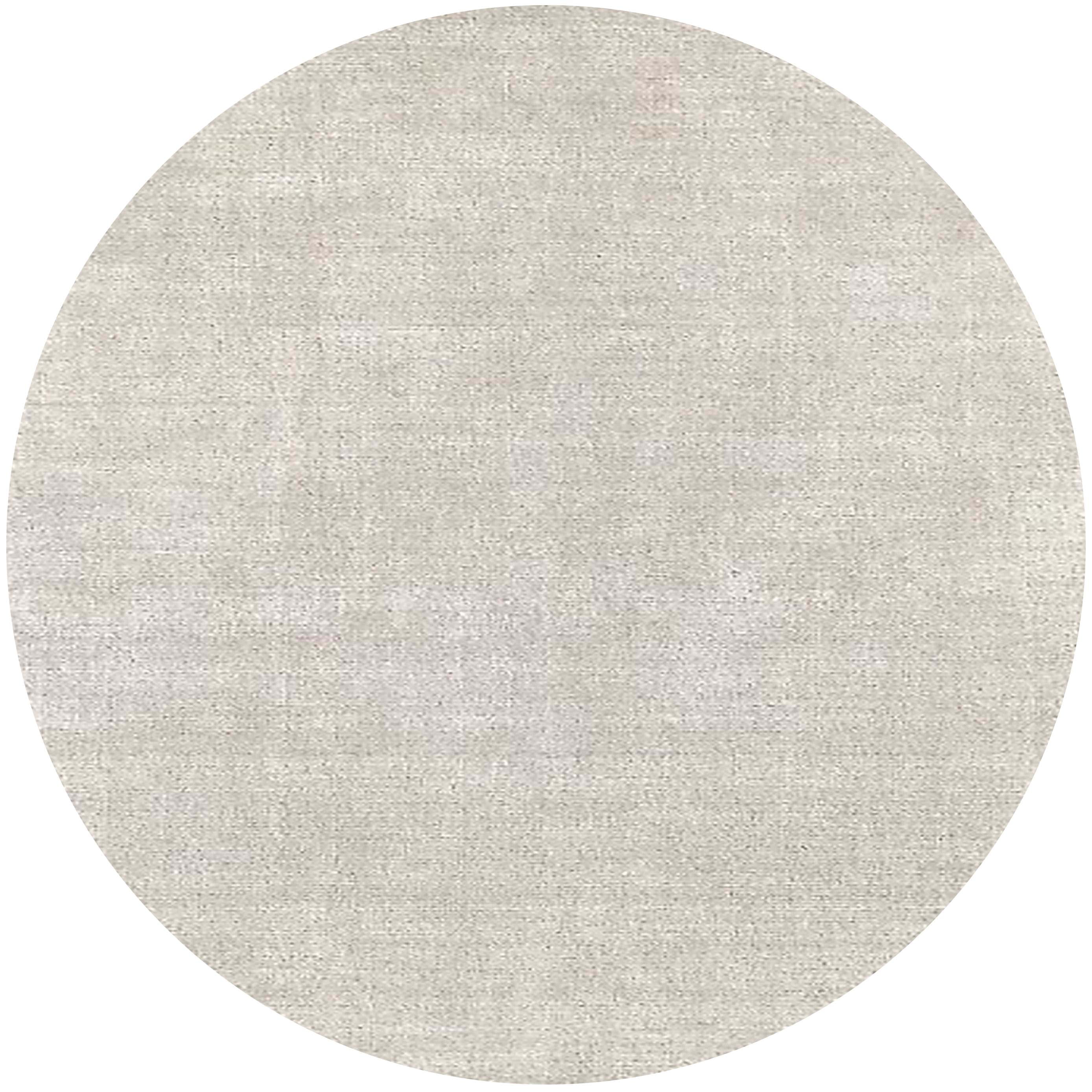 Ahgly Company Indoor Round Mid-Century Modern Pale Silver Gray Solid ...