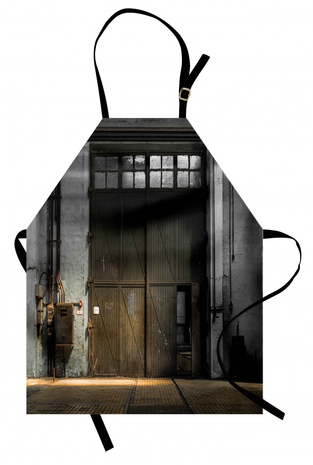 Industrial Apron Enter of An Old Factory Building from 50s Broken Rusty ...