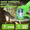 21V Electric Weed Wacker Cordless with 3 Types Blades,12000RPM ...