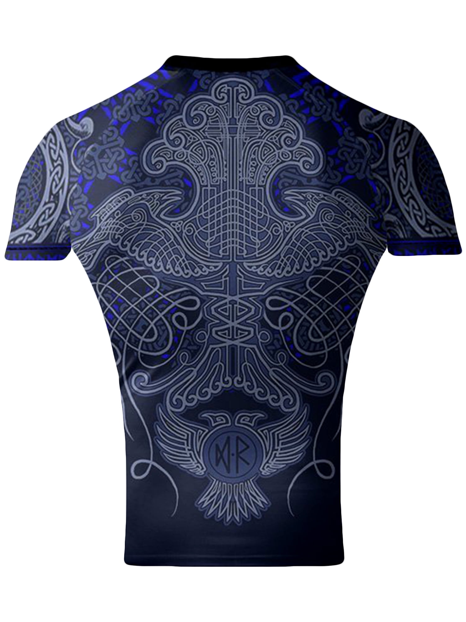 Raven Fightwear Men's Nordic Jiu Jitsu BJJ Rash Guard Short Sleeve MMA ...