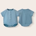 BRGZLK Newborn Baby Boys Girls Romper Summer 2026 Short Sleeve Round ...