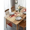 Burlap Table Runner 90 Inches Long, Summer Red Big Octopus Non-Slip ...