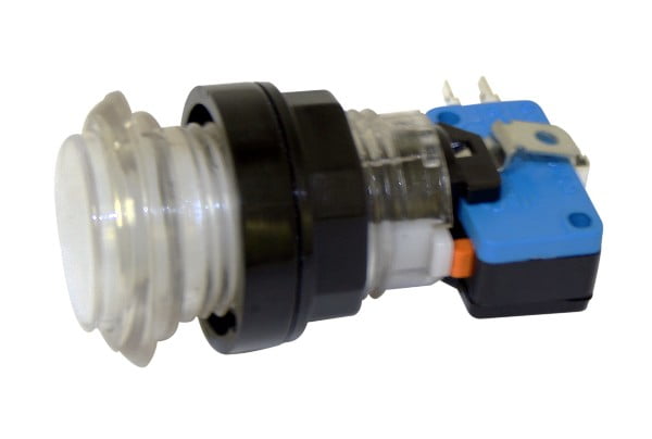 Arcade Game Illuminated Push button (White) by RetroArcade.us - Walmart.com