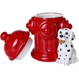 Firehouse Dalmatians and Fire Hydrant Ceramic Cookie Jar Kitchen ...