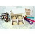 Treat boxes with window and dividers | 4 X-SMALL compartments | 3.5 x 3 ...